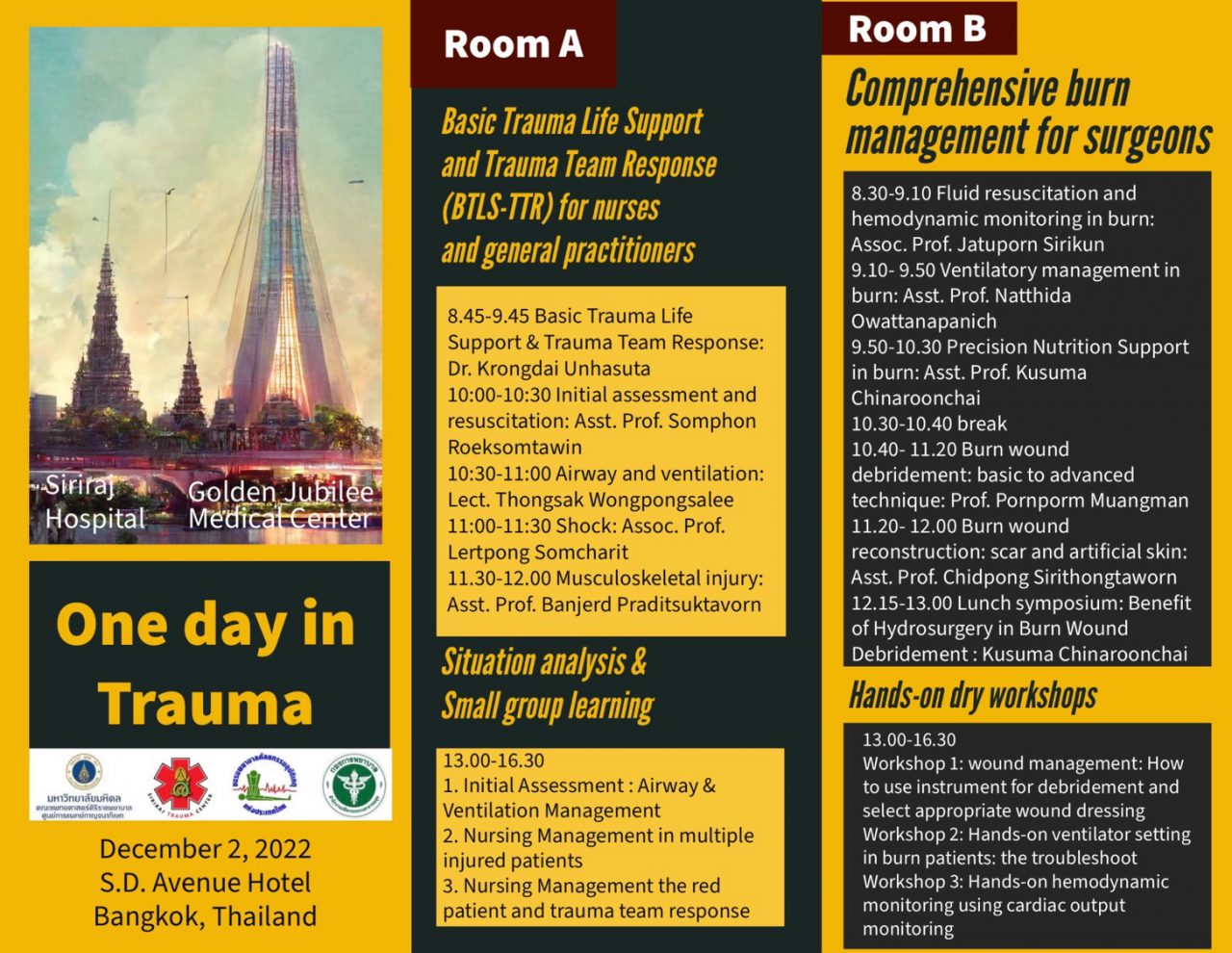 Siriraj & GJ Co-host “One Day In Trauma” – Faculty of Medicine Siriraj ...